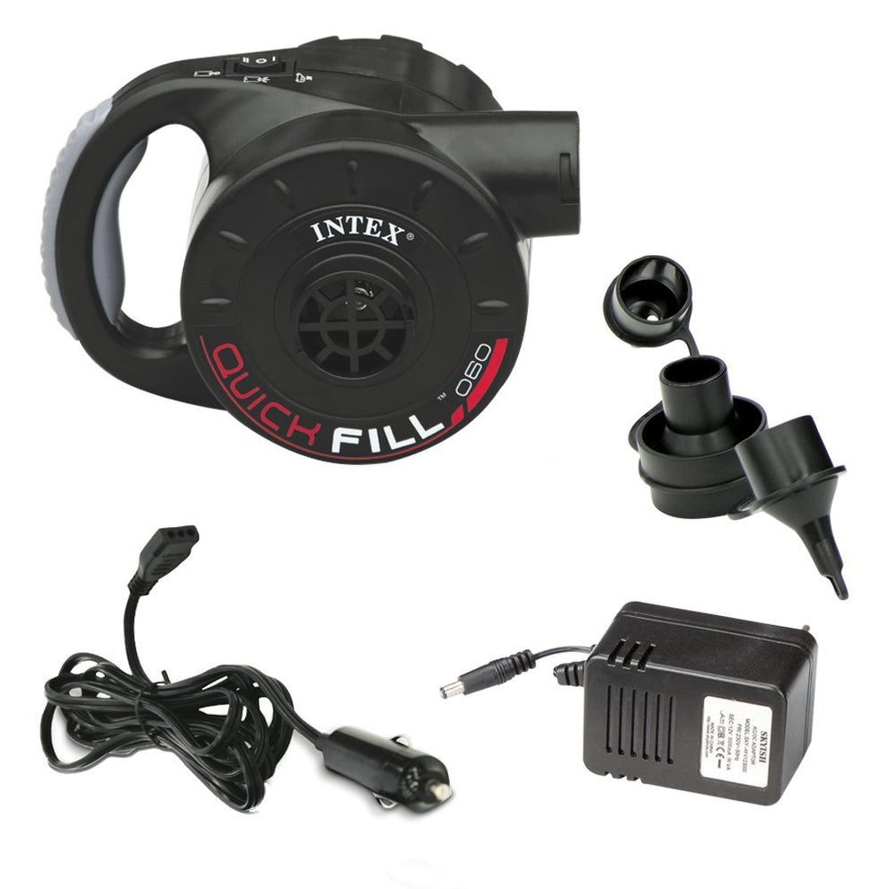 66622 INTEX Quick Fill Rechargeable Air Pump 12V DC With Car Plug ...